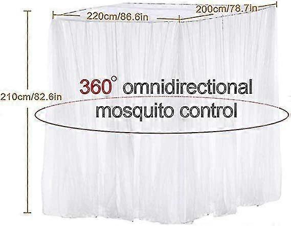 Mosquito Net Fine Mesh Large Square Mosquito Net For Double Bed And ...