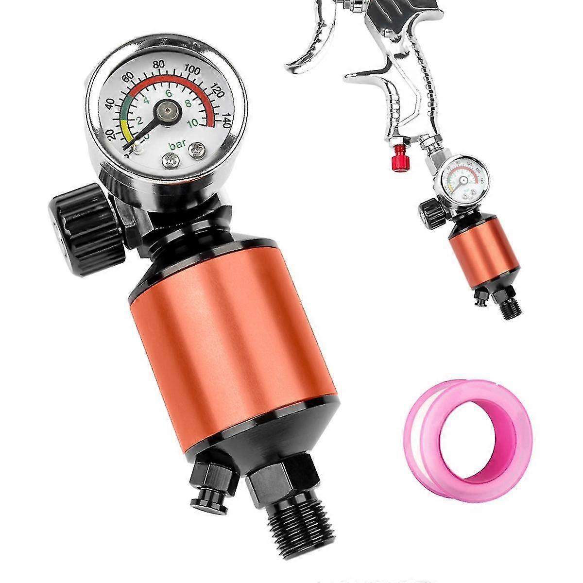 Integral Air Regulator with Air Filter In-Line Heavy Duty Air Pressure ...