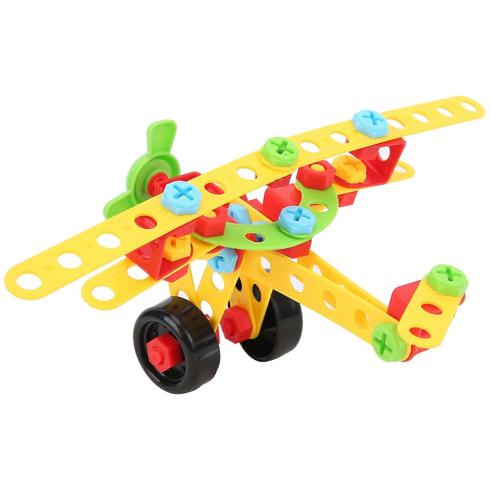 Assembling Building Blocks Children Electric Drill Screw Nut Puzzle Kit ...