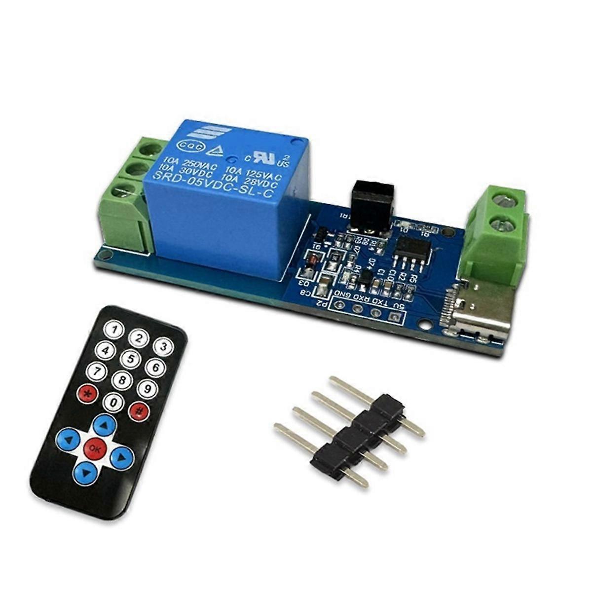 Infrared Remote Control Single Relay Module Self-Locking Tapping Multi ...