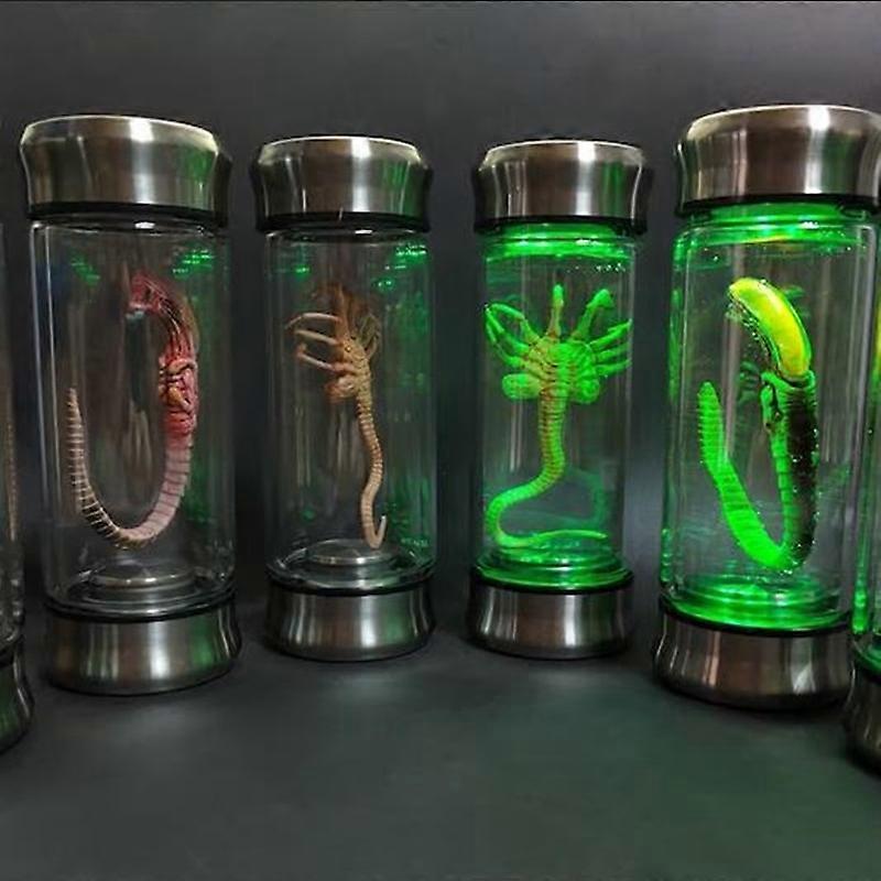 Alien Glow Jar Xenomorph Specimen Facehugger Embryo Glass Jar Movie ...