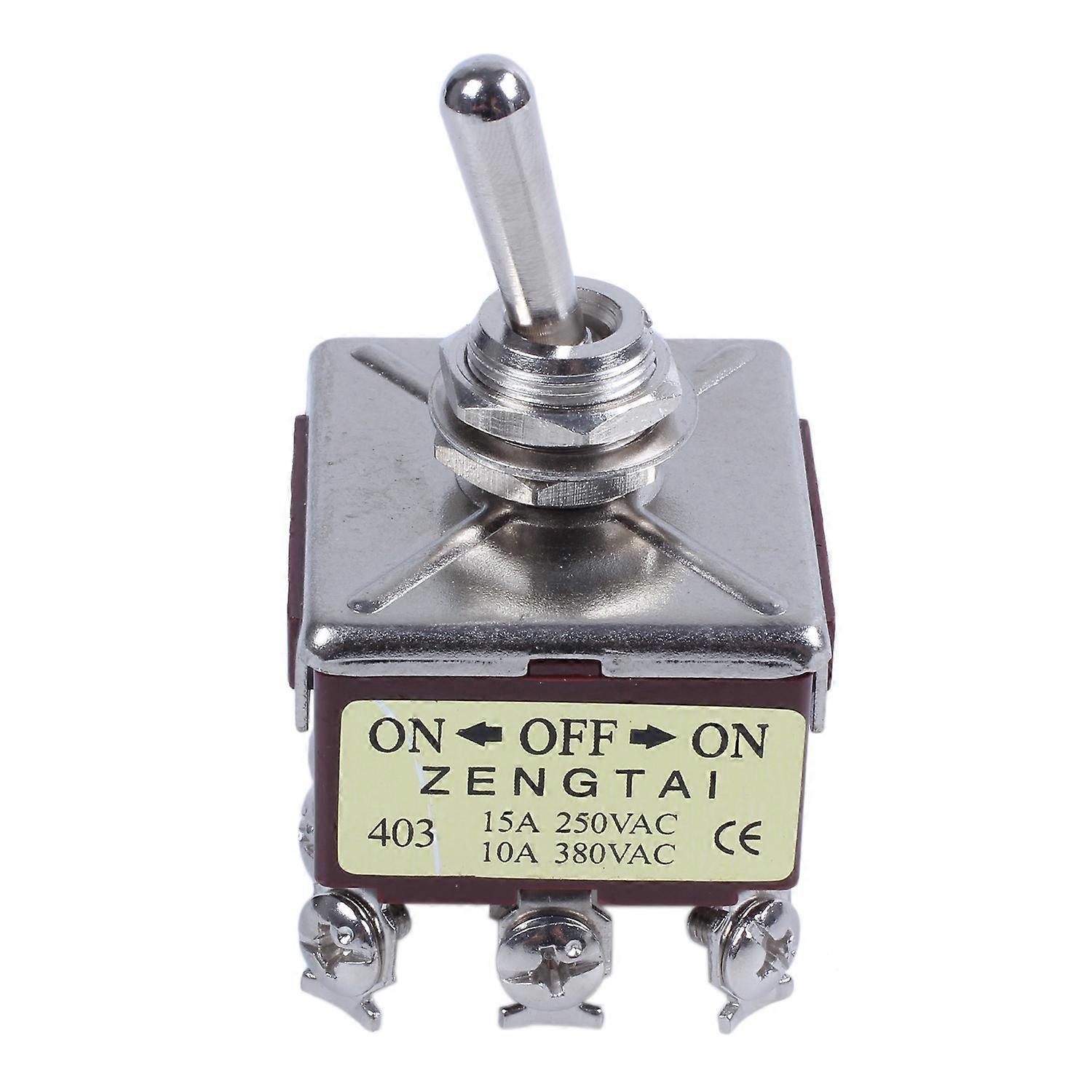 AC 380V 10A ON/OFF/ON 3 Positions 12 Pin Latching Toggle Switch 4PDT | Fruugo UK