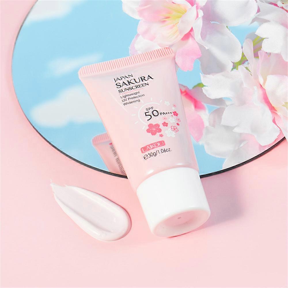 Sakura Sunscreen Cream SPF50 Facial Sun Block Isolation Lotion Cream ...