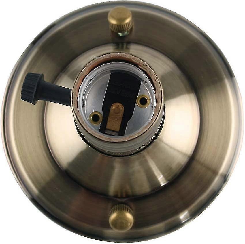 E26 Solid Light Bulb Socket,electroplating Aluminum Vintage Retro ...