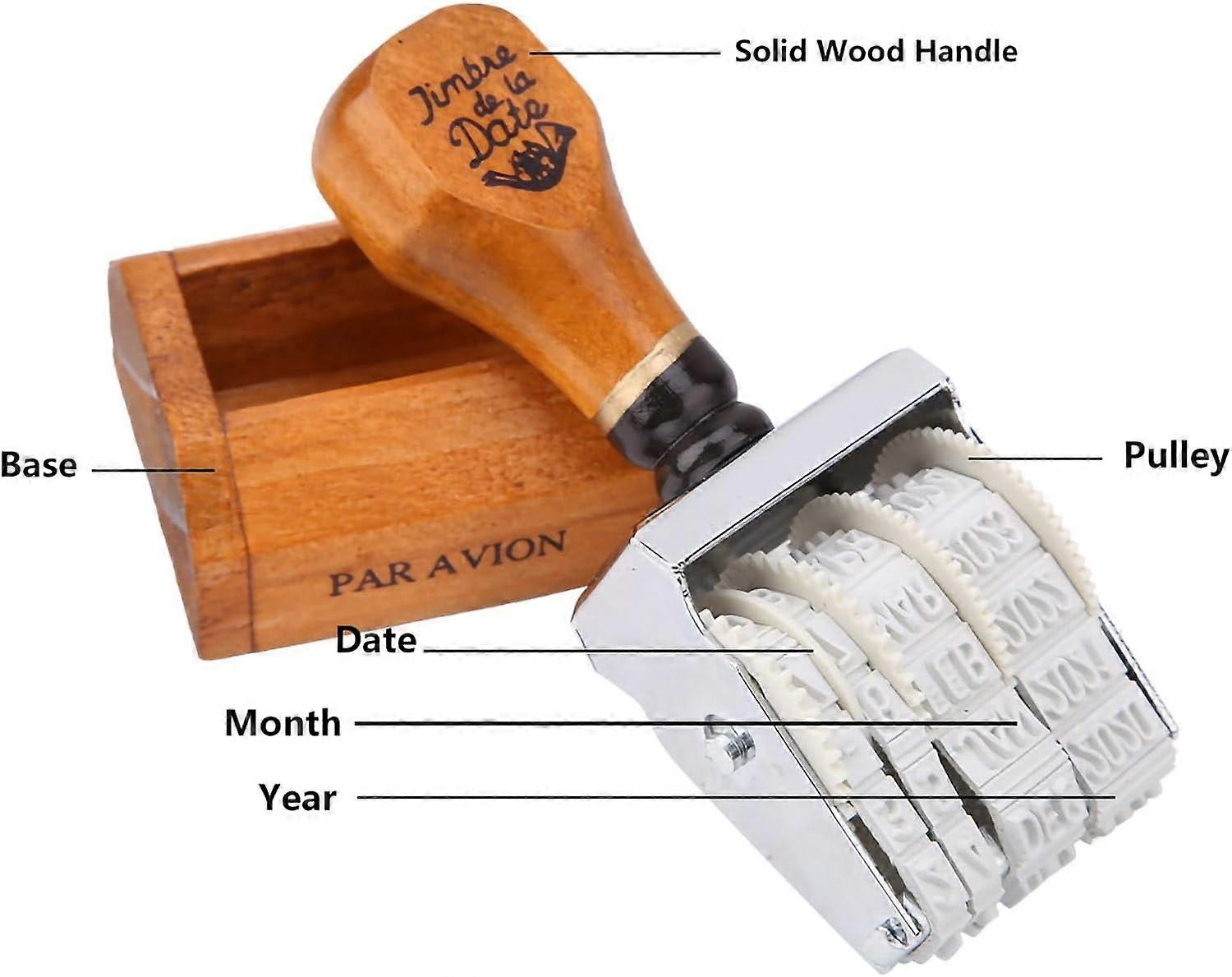 Roller Date Stamp, Retro Small Date Stamper, Date Stamper Self Inking ...