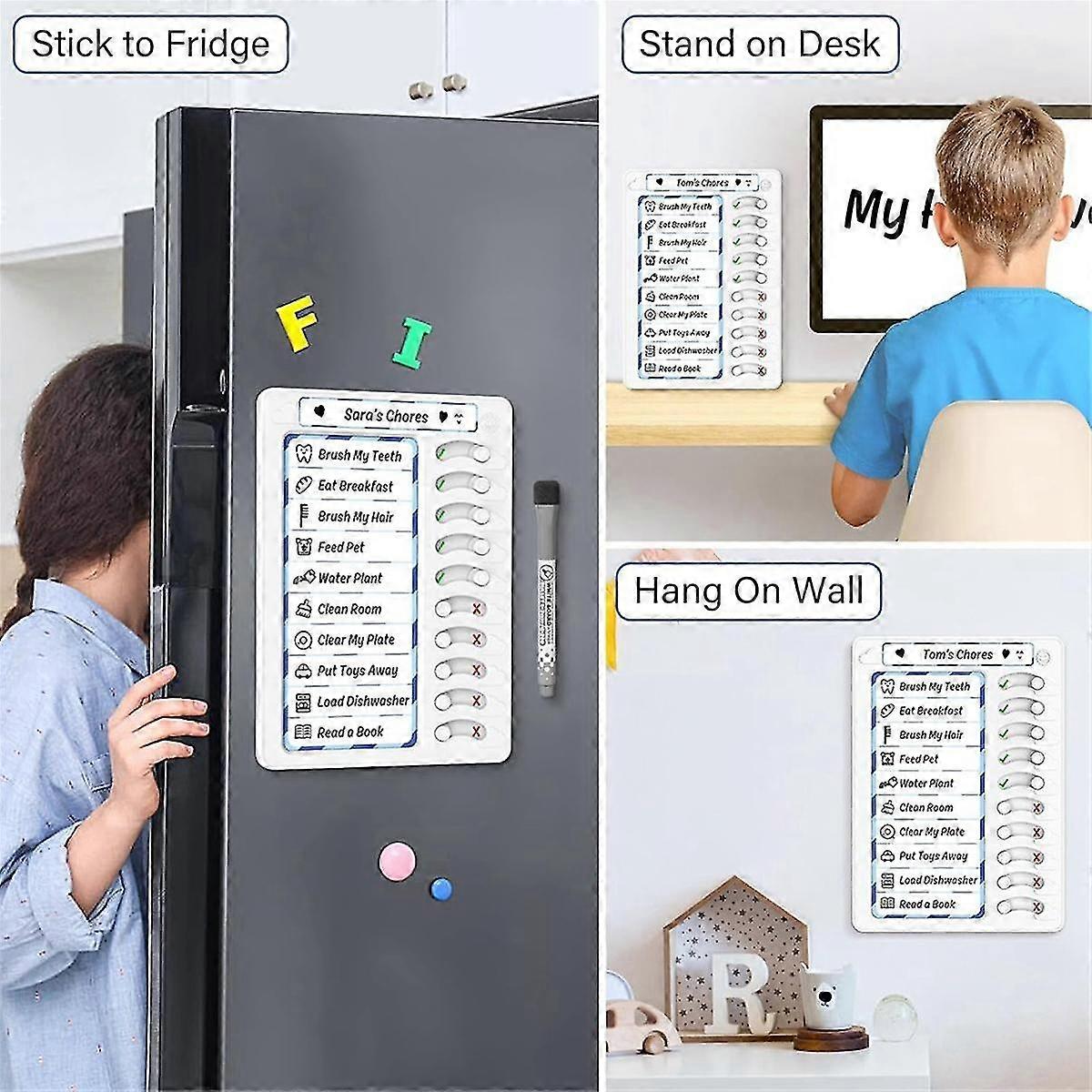 Chore Chart For Kids Dry Erase Chore Board For Kids To Do List Task ...