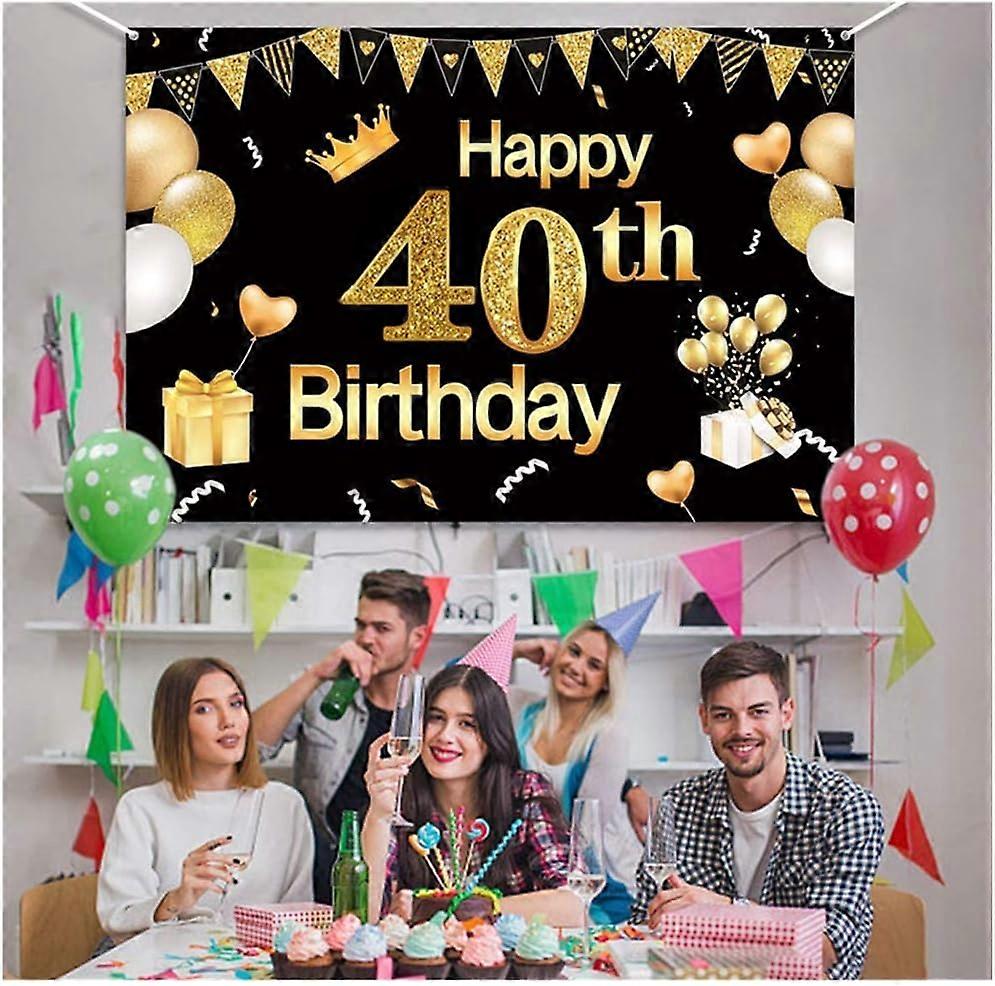 Birthday Background Banner 60th Birthday Backdrop 180 * 120cm Large ...