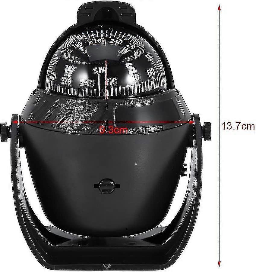 Marine Military Compass Navigation, Digital Dashboard Car Boat Compass, Night Vision Travel ...