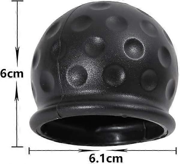 50mm Trailer Black Rubber Tow Bar Ball, Soft Ball Protect Tow Bar Ball ...