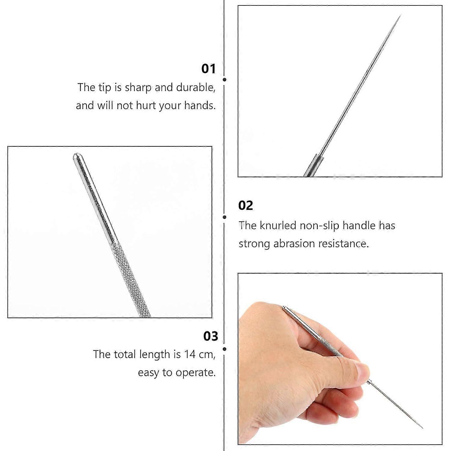 Dissection Needle Stainless Steel Single End Probe Lab Bio Experiment Dissection Tools (8 Pcs ...
