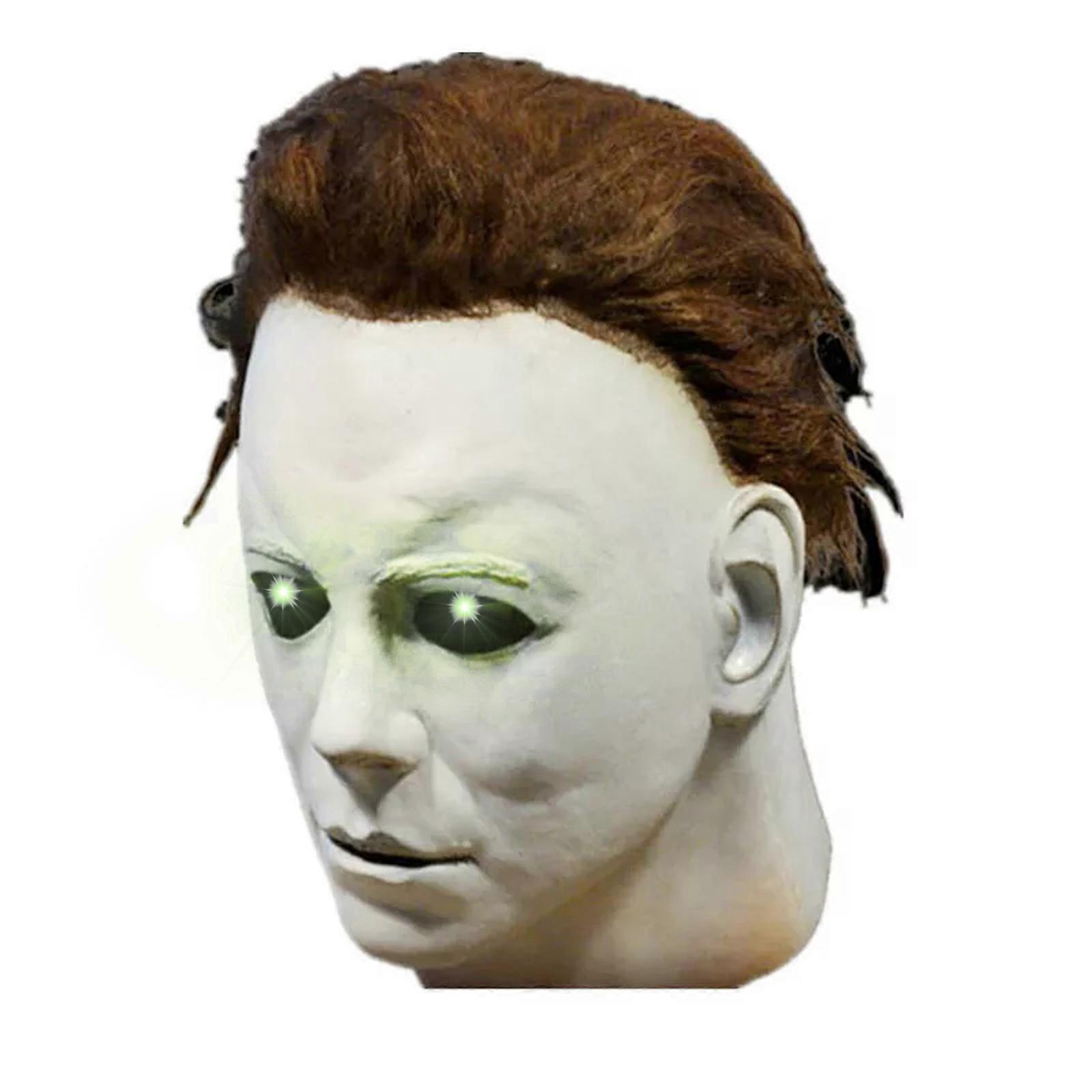 Michael Myers Mask Halloween Full Head Scary Horror Murderer Cosplay ...