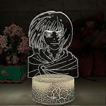 Shxx 3d Night Light 3d Lamp Anime Sasuke Light For Bedroom Decor Child ...