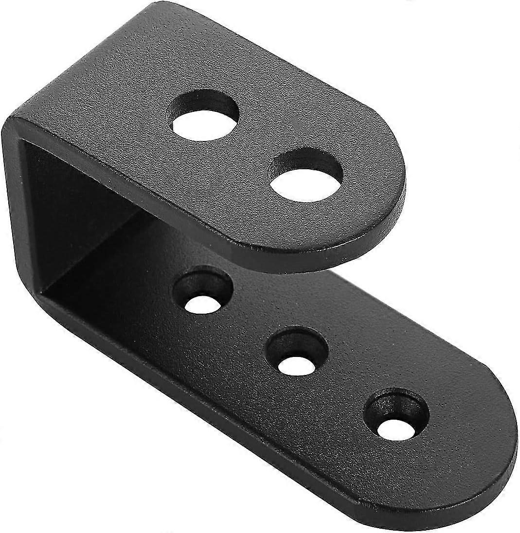 2x4 Door Barricade Brackets, Black Iron Metal U Bracket, Heavy Duty ...