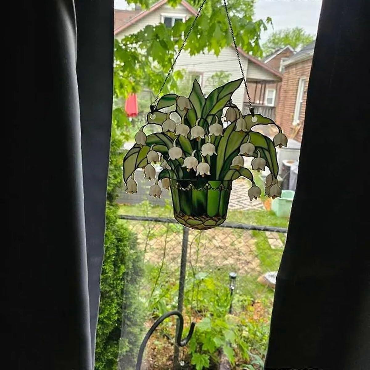 Lily of Valley Suncatcher, Lily of Valley Window Decor, Crystal ...
