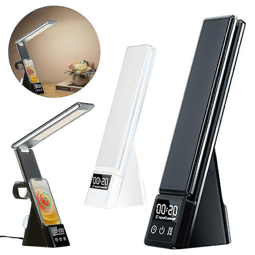 Led Desk Lamp 3 In 1 Table Lamp 3 Dimable Level Fast Qi Wireless ...