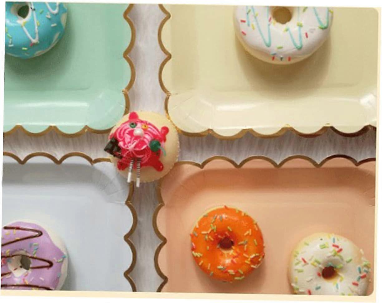 WJ 24 Pieces 9 Paper Cake Plates Disposable Plates Paper Plate Paper ...