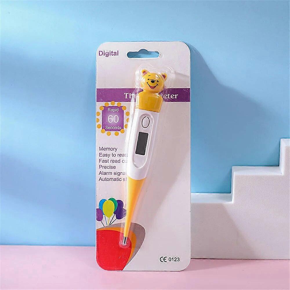 Childrens Armpit Thermometer Convenient Storage Soft Head Sick Fever ...