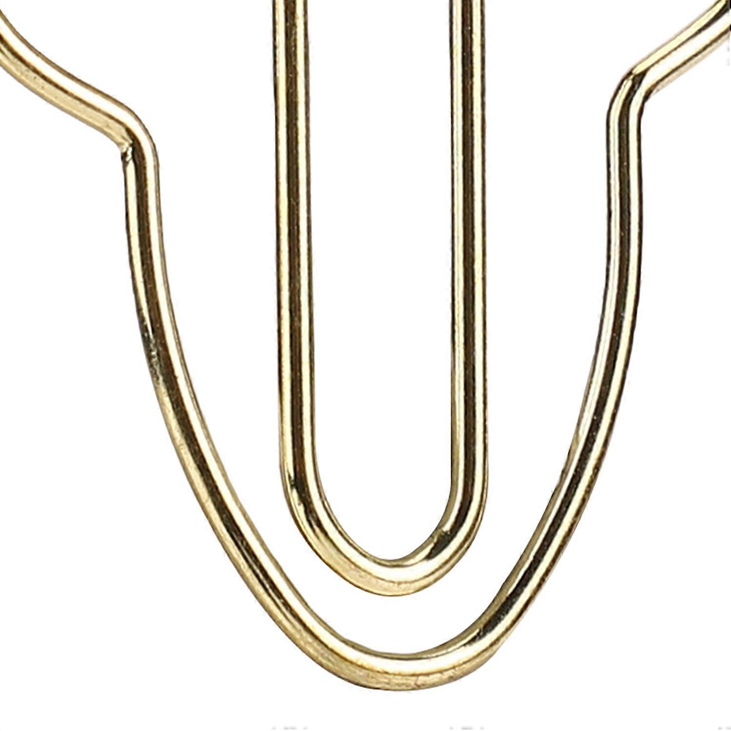 50Pcs Deer Head Shape Paperclip Cartoon Lightweight Innovative Gold ...