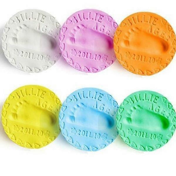 Baby Clay Handprint, Baby Care Air Drying Soft Clay Baby Handprint ...