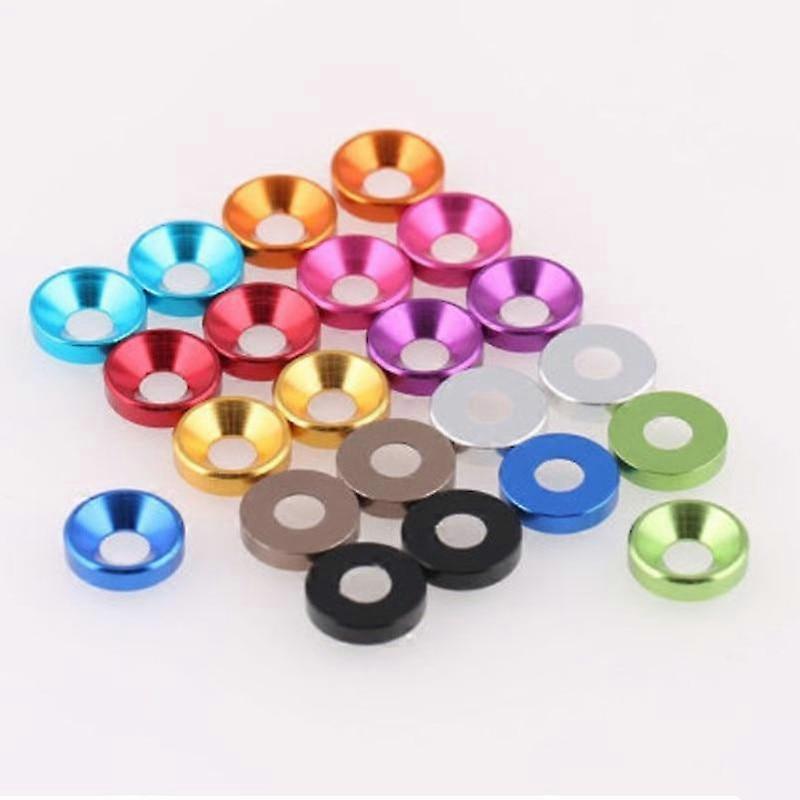 10pcs/lot aluminum washer m2 m2.5 M3 M4 M5 M6 M8 colourful Anodized ...