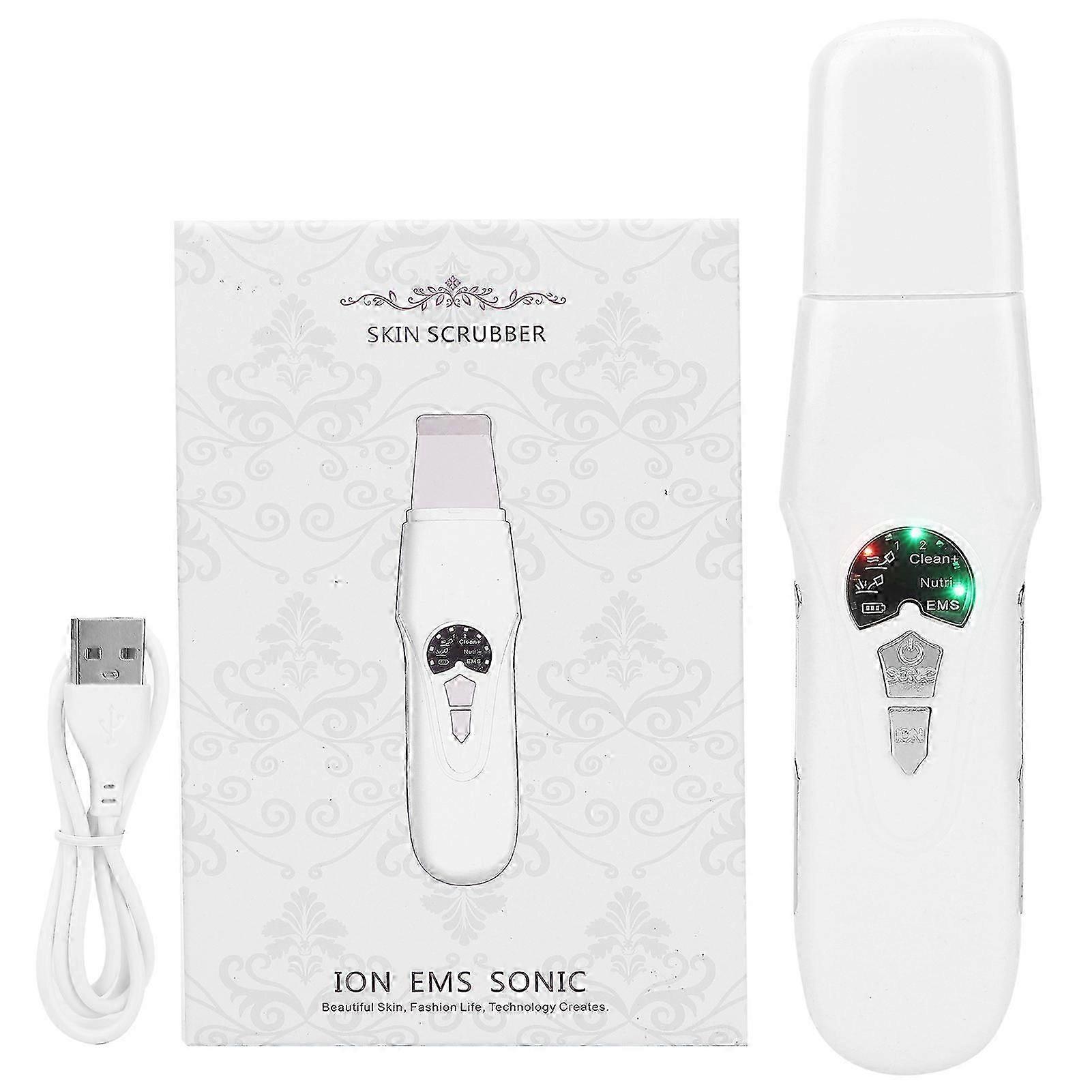 Facial Skin Scraper Ultrasonic Skin Scrubber Spatula 2 Gears Vibration ...