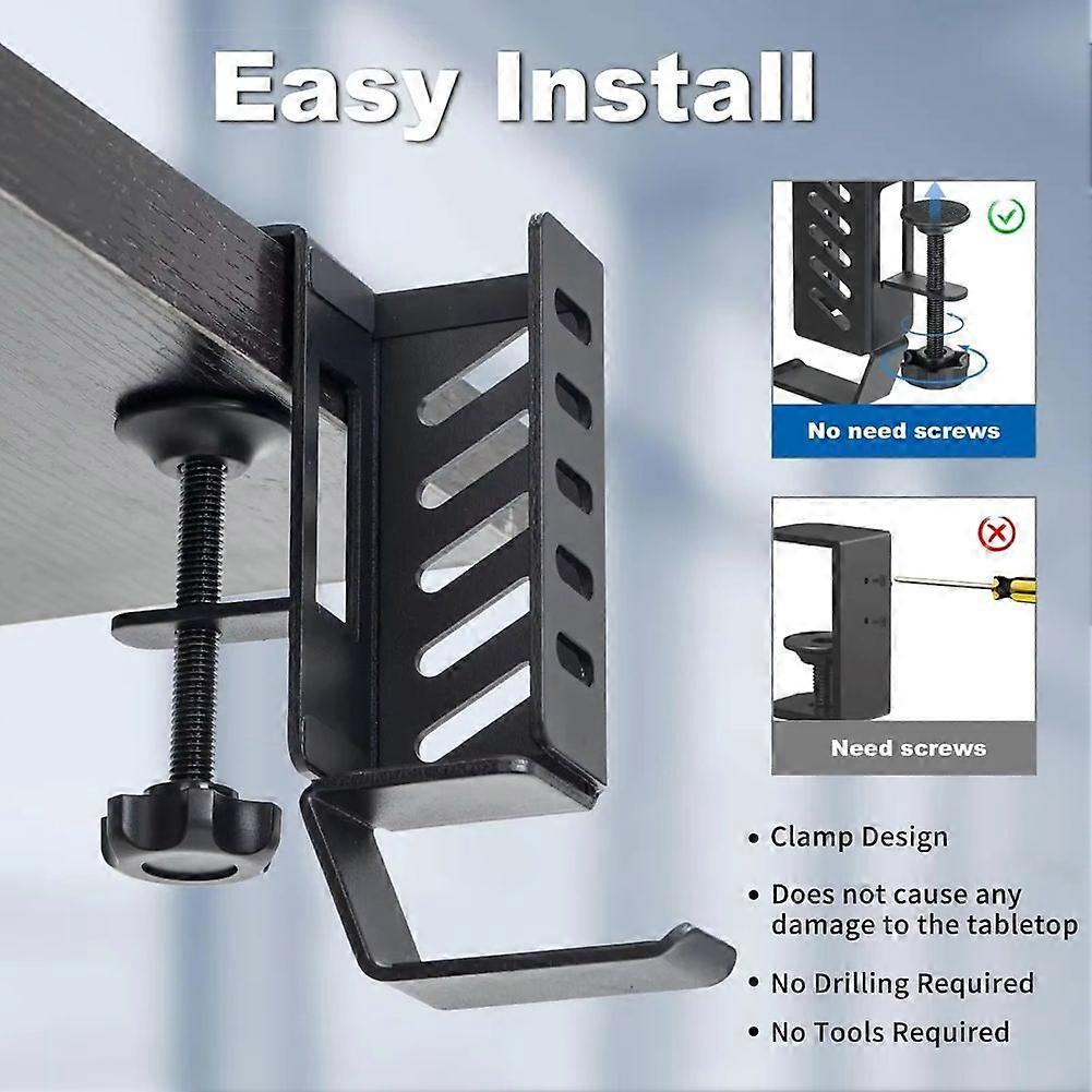 Desk Side Laptop Mount,Hanging Laptop Holder for Office Home Clamp on ...