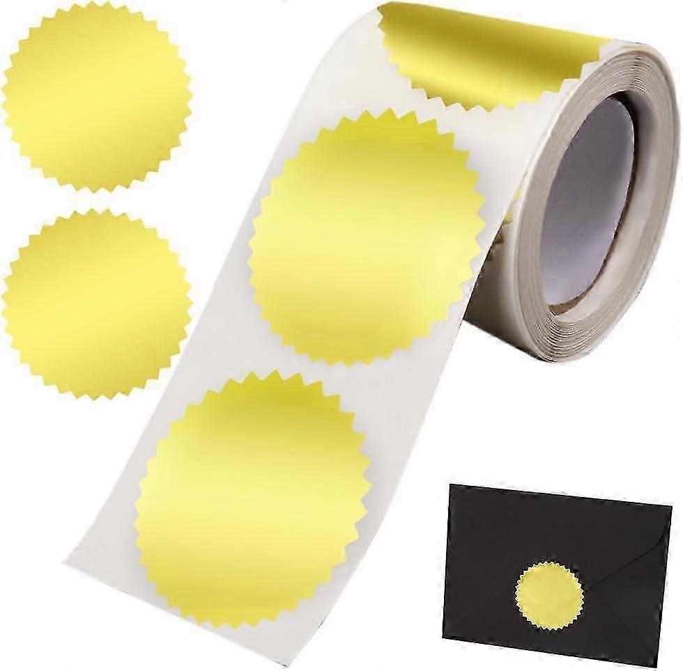 250Pcs Gold Envelope Seals Stickers Certificate Award Seals Stickers ...