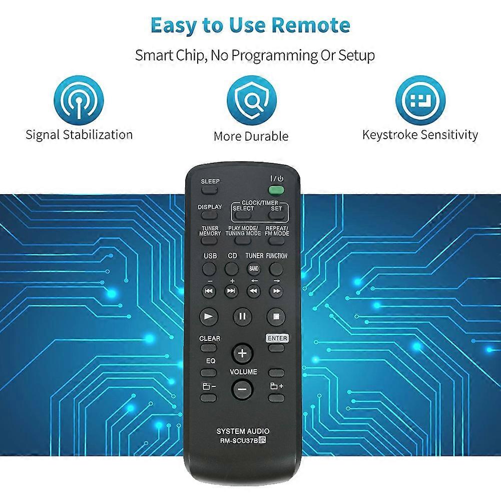 Replace Remote RM-SCU37B for Sony Mini HI-FI Component System LBT ...