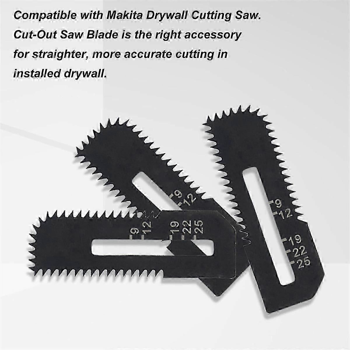 6-Pack Drywall Cut-Out Saw Blades for Cordless Cut-Out Saw, Cuts ...