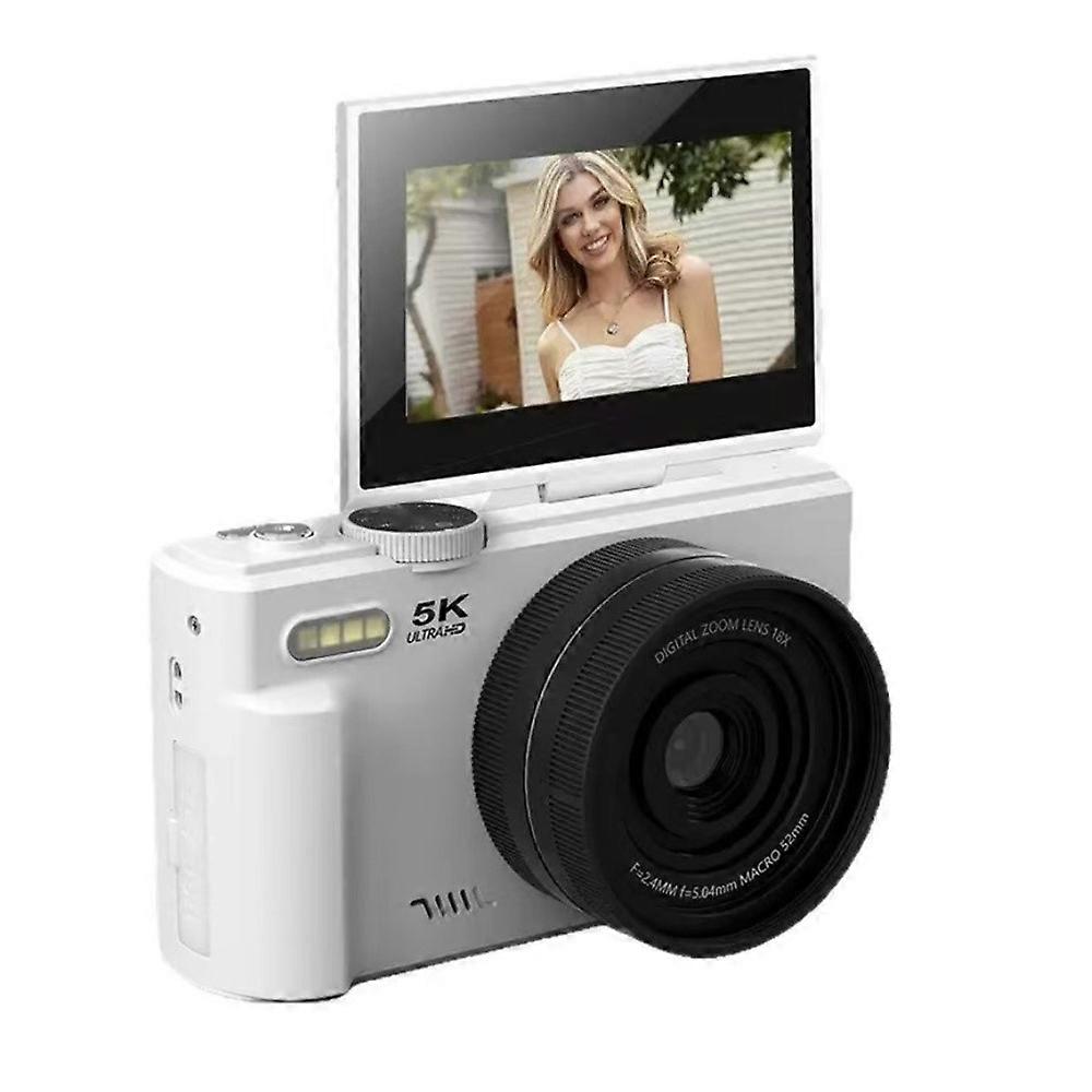 WD08 3.0 Inch HD Flip Screen Digital Camera 5K Video Recorder with 32GB ...