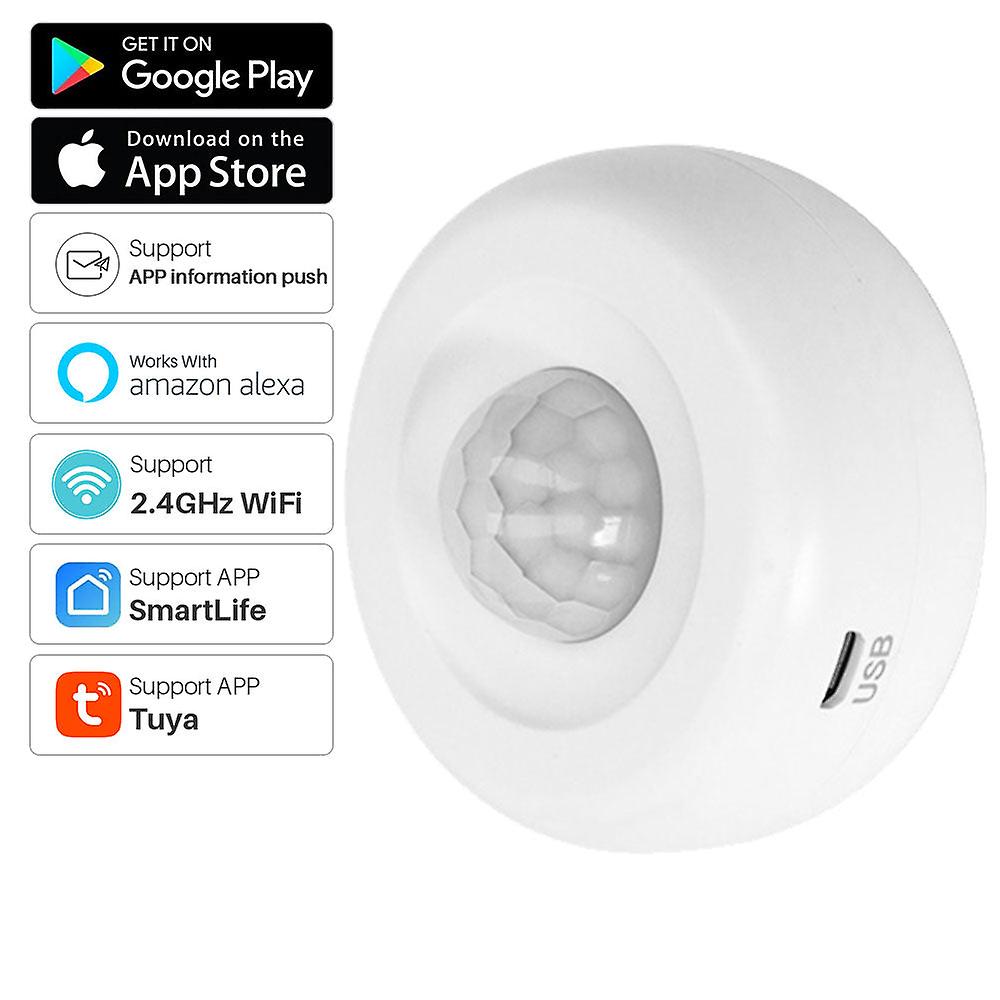Tuya smart wifi pir motion detector sensor alarm infrared movement ...