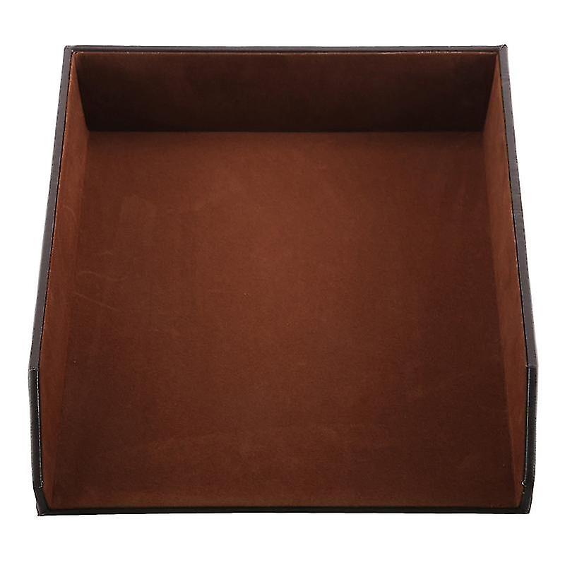 Pu Leather Collection Letter Tray, Document Desk Organizer,stackable ...