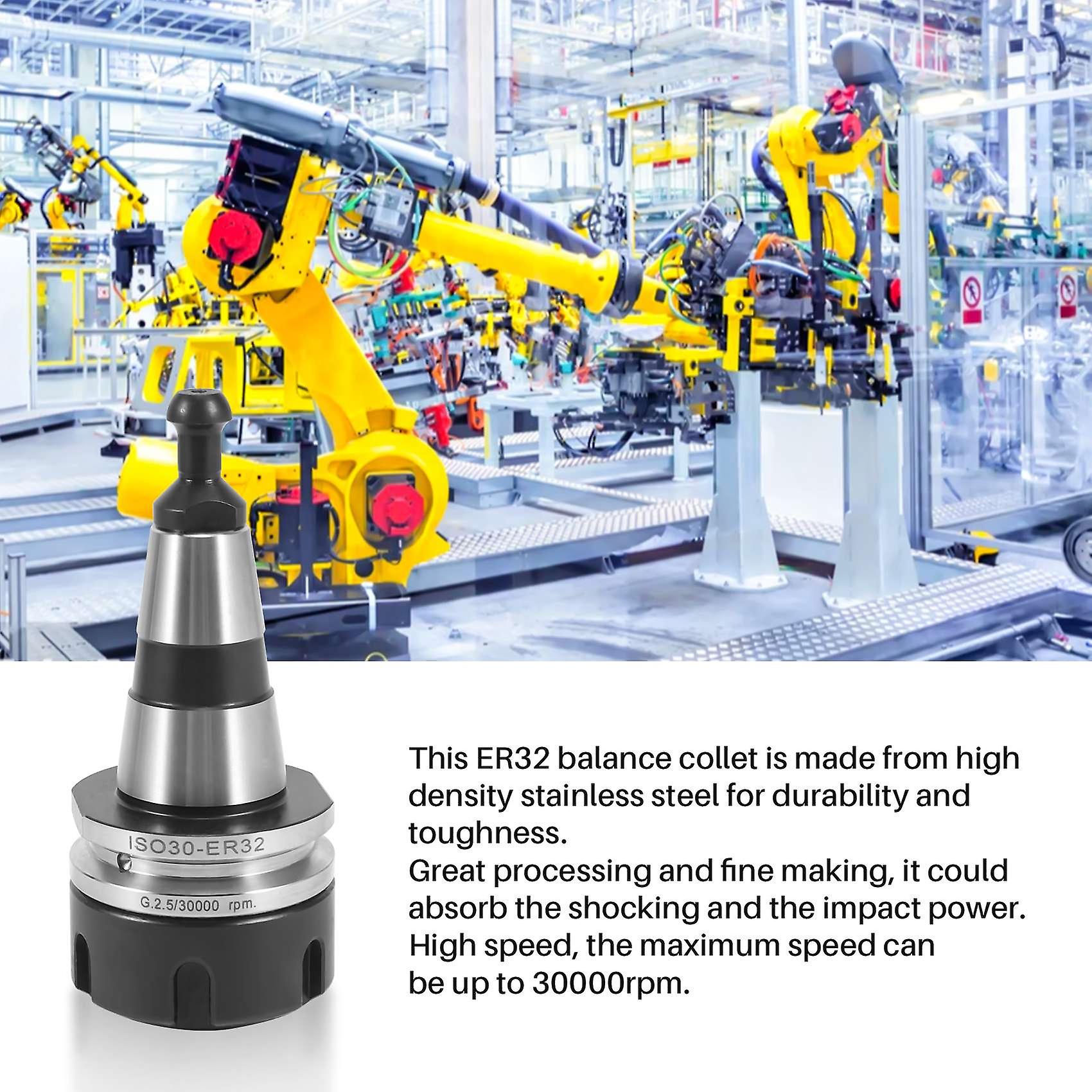 Balance Chuck ISO30 ER32 50L Balance Collet Lathe Chuck G2.5 30000RPM ...