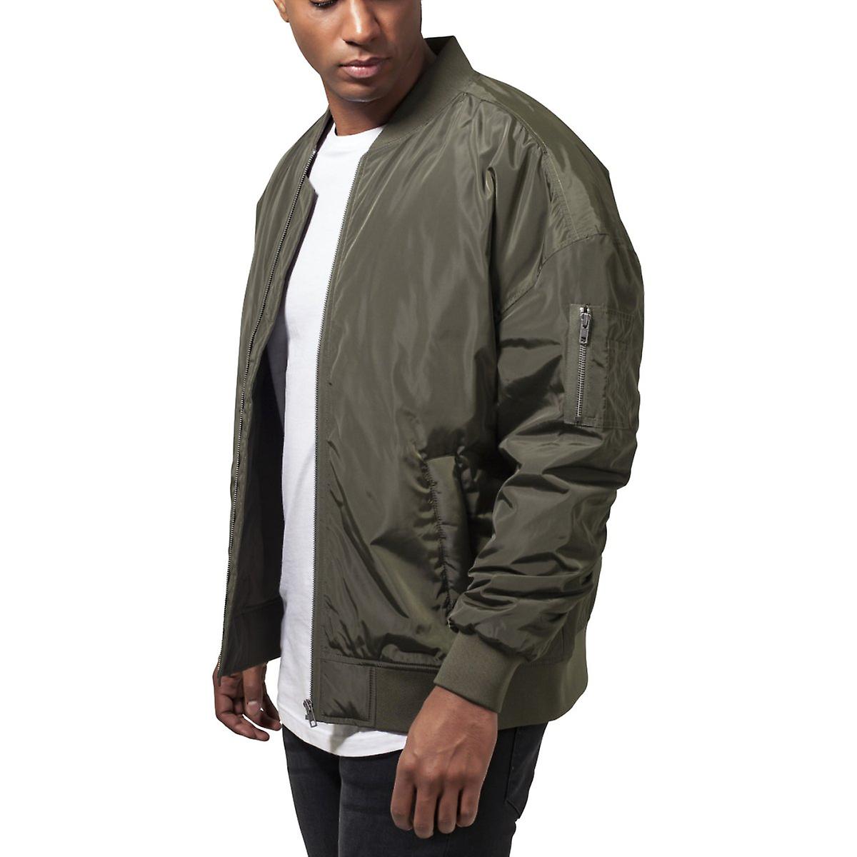 Urban classics - OVERSIZED pilot Aviator bomber jacket | Fruugo UK