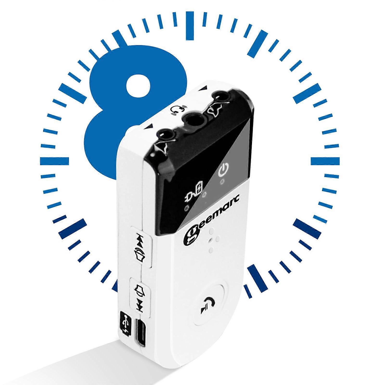 Hearing assistant for Bluetooth 30dB volume with magnetic collar, White ...