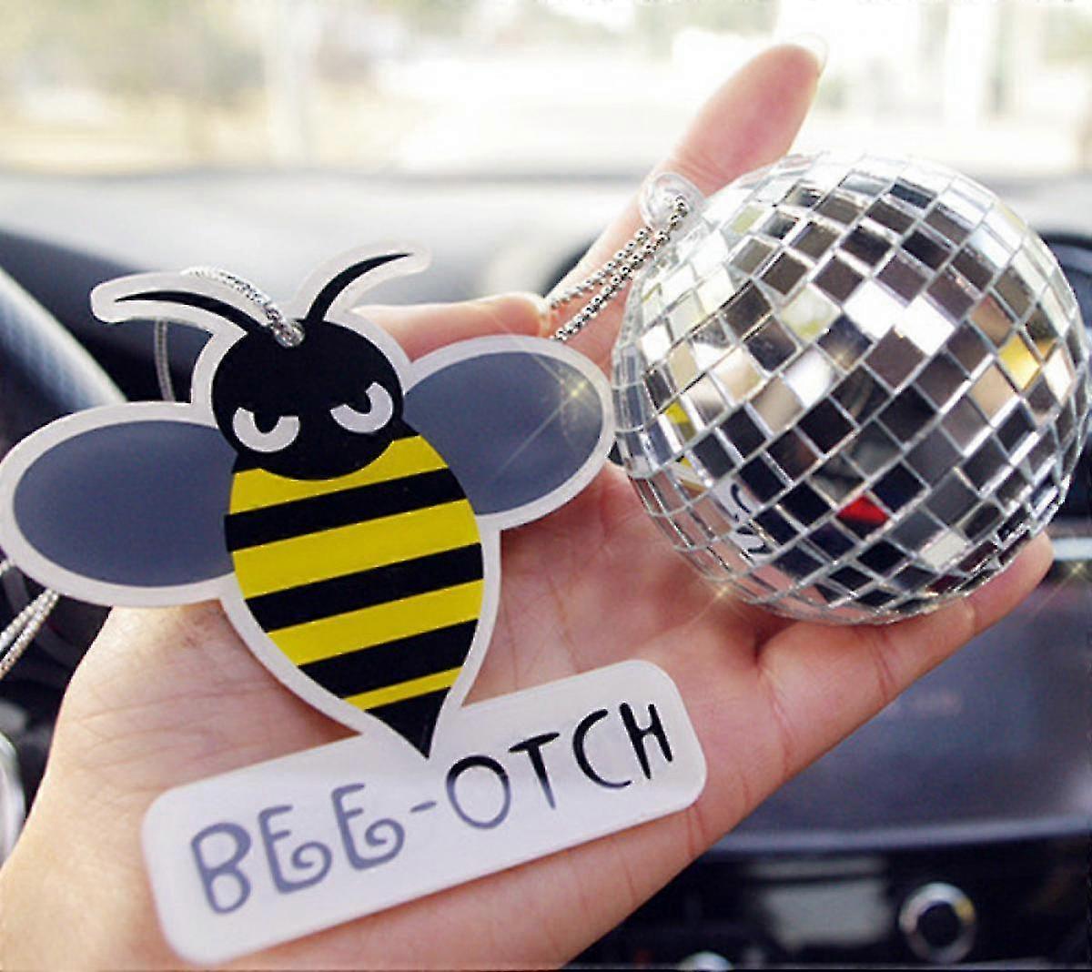 Fashion Bumblebee Car Pendant Decor Ornament Hanging Gift Rear View ...