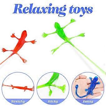 5 Pcs Lizard Toys Sticky Lizard Stretchy Lizard Toy Squishy Toys Lizard ...
