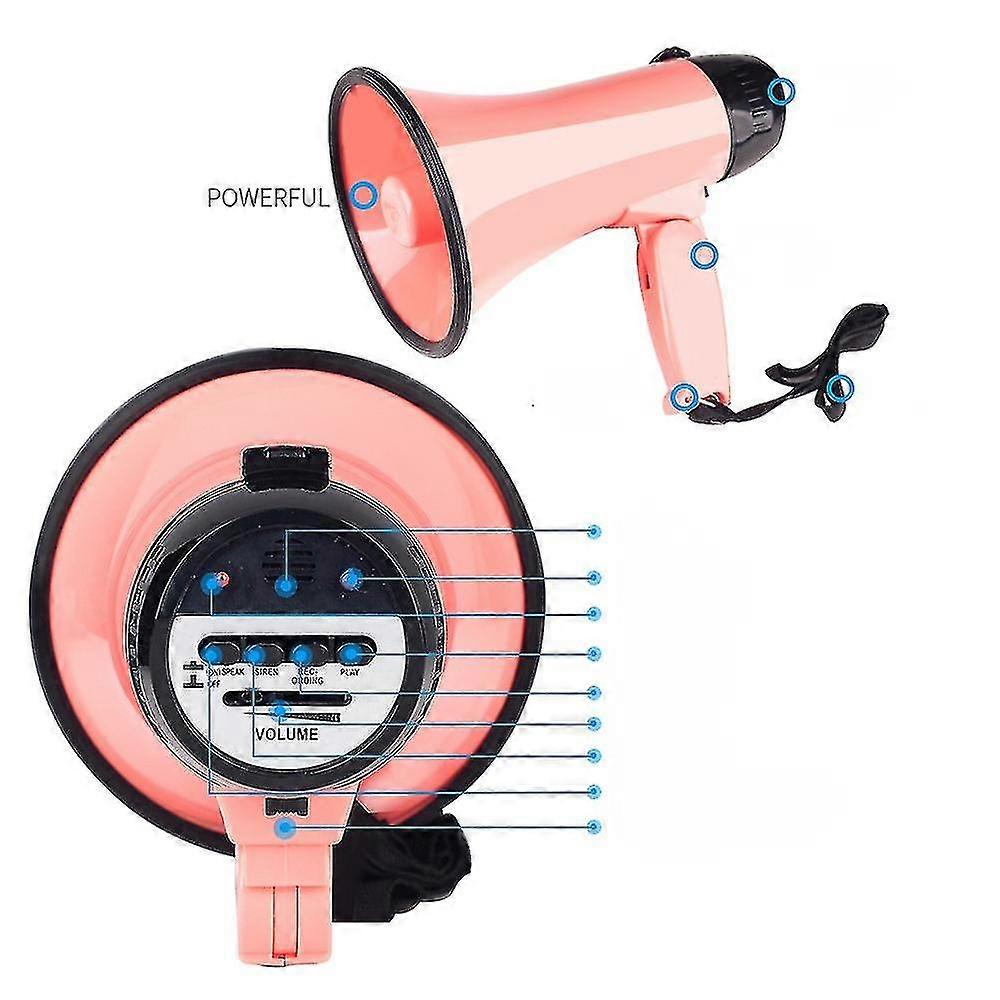 25w Portable Loud Speaker Megaphone Blow Horn Outdoor Megaphone Outdoor ...