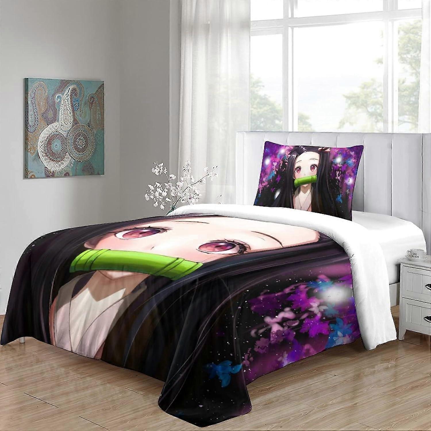Kamado Nezuko Duvet Cover 3D Demon Slayer Printed Bedding Bed Sleep ...