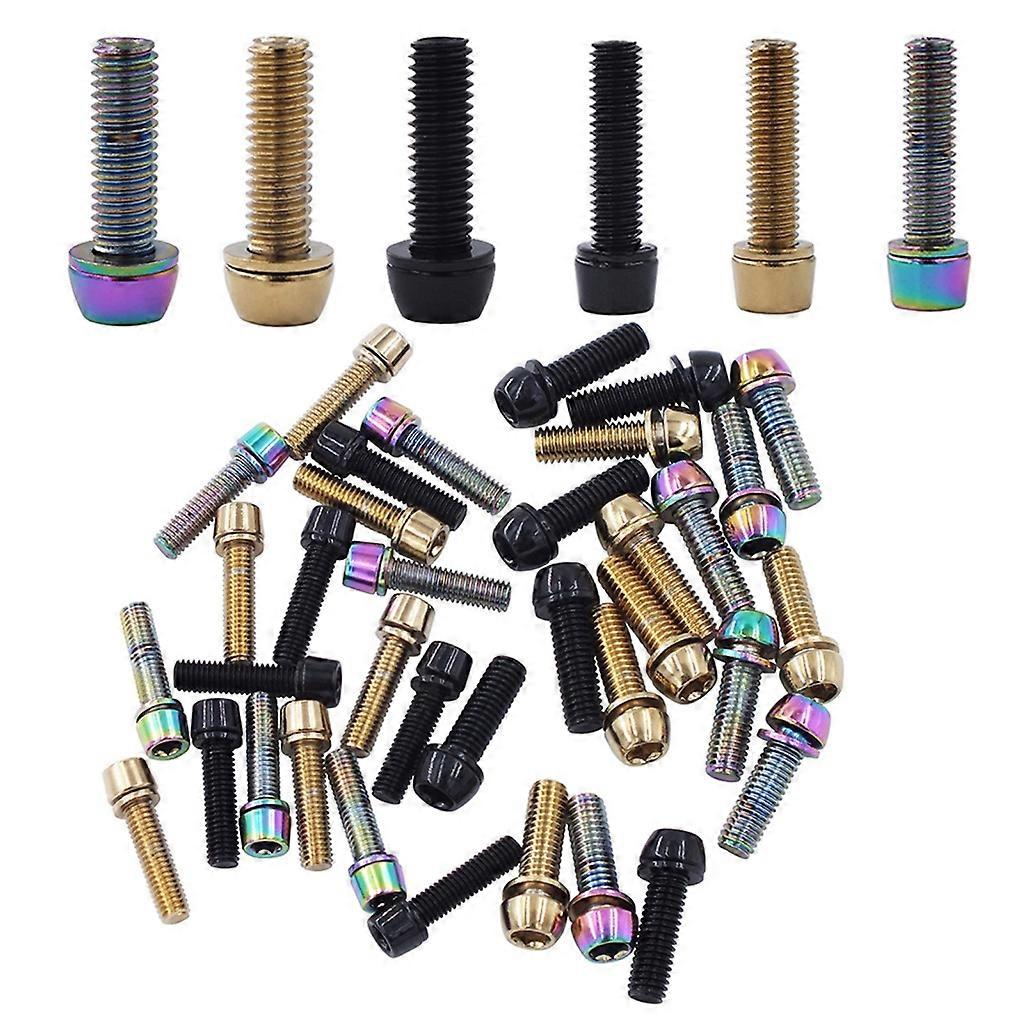 6Pcs Stainless Steel Tapered Head Bike Screws Bolts Bicycle- Handlebar ...