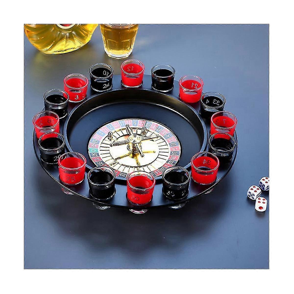 16-hole Russian Roulette Wheel Spinning Wine Glass Game Ktv Roulette ...
