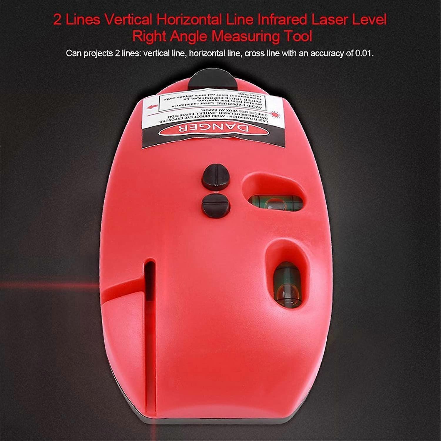 Laser Line Level (Mouse),2 Lines Vertical Horizontal Line Infrared ...