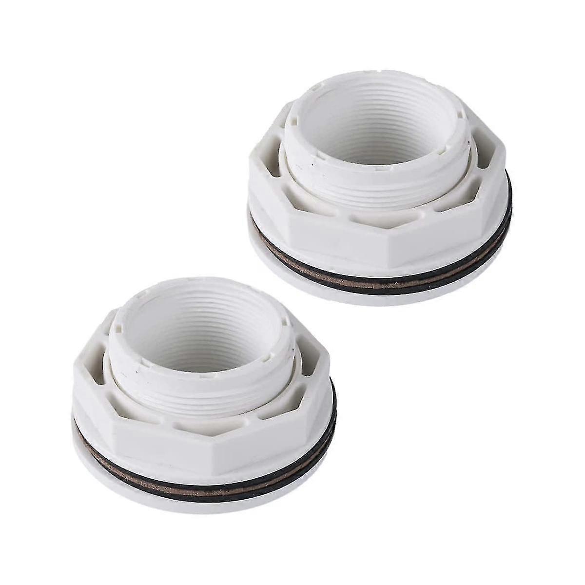 2 Pack 1 1/2inch Above Ground Pool Inlet Return Fitting With Locknut ...