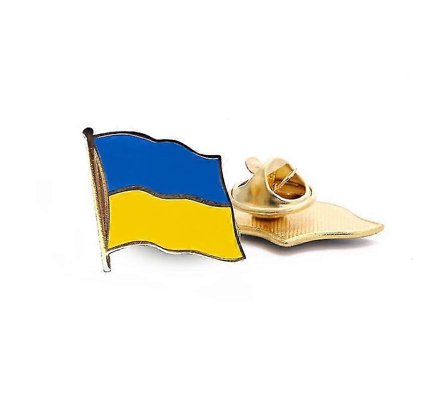 Ukraine Flag PinDouble-sided national flag Pin Dove of peace Pin For ...