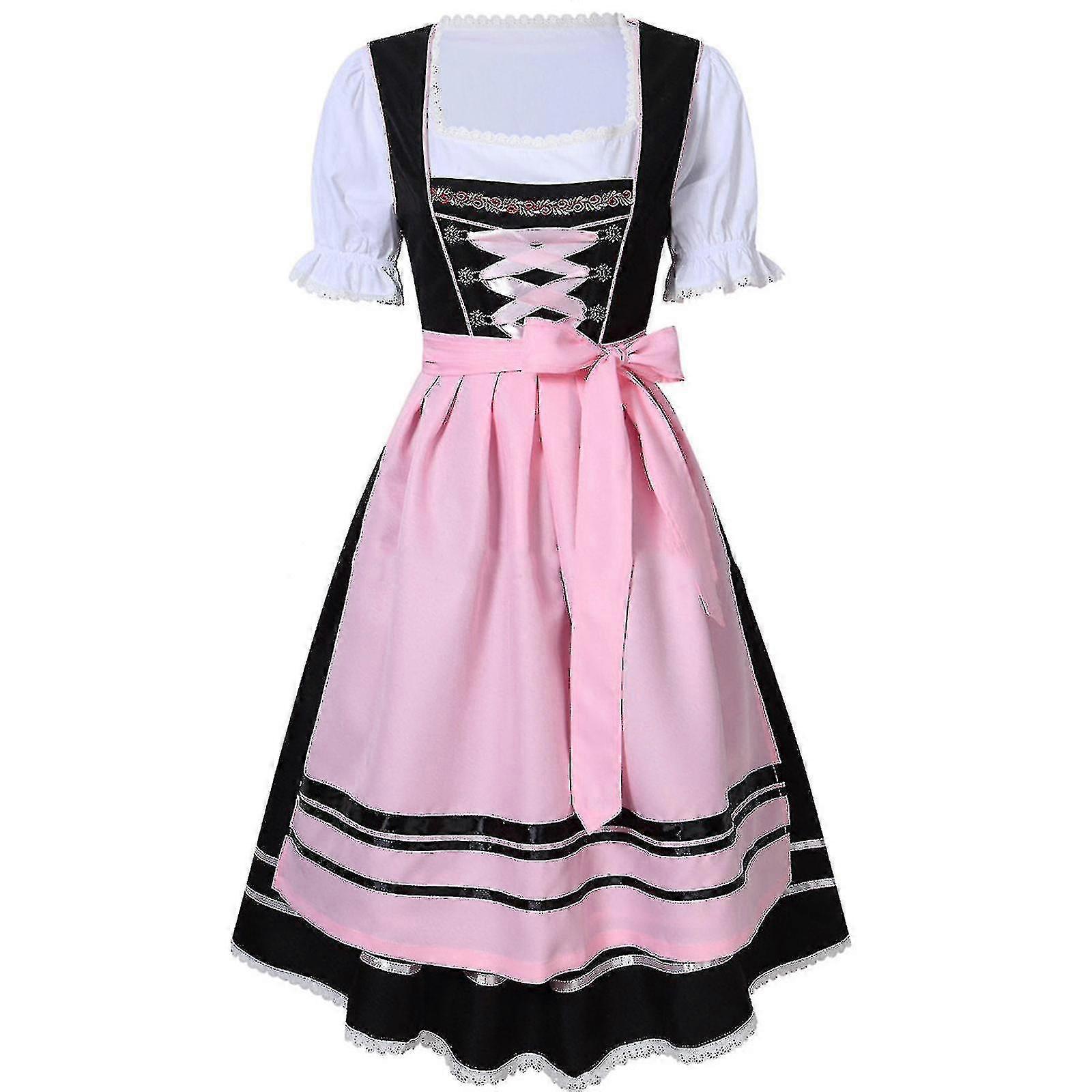 Womens German Oktoberfest Costume Dirndl Traditional Bavarian Beer ...