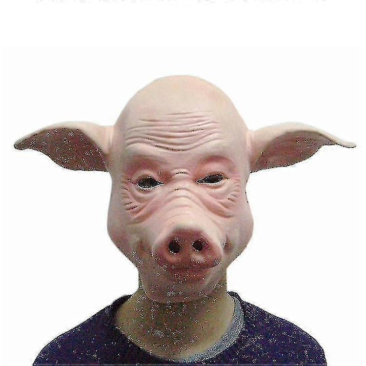 Pig Mask Rubber Animal Costume Mask Costume Fancy | Fruugo UK