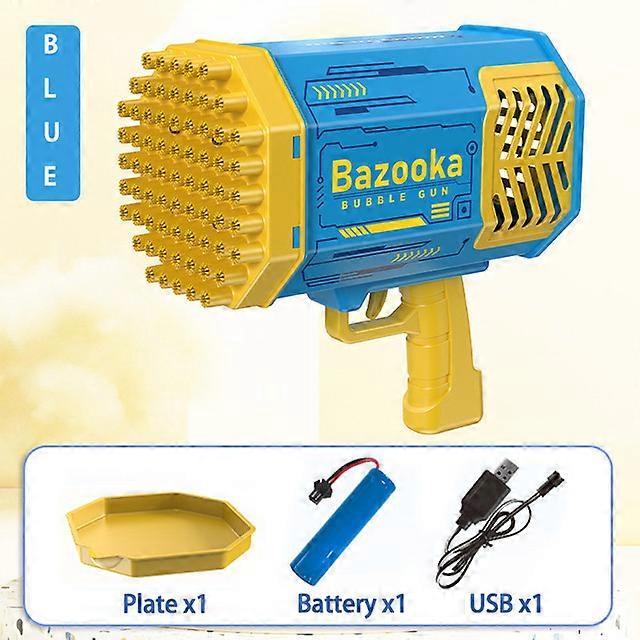 Bazooka Bubble Machine 2023 Upgrade 68 Holes Rocket With LED Bubble ...