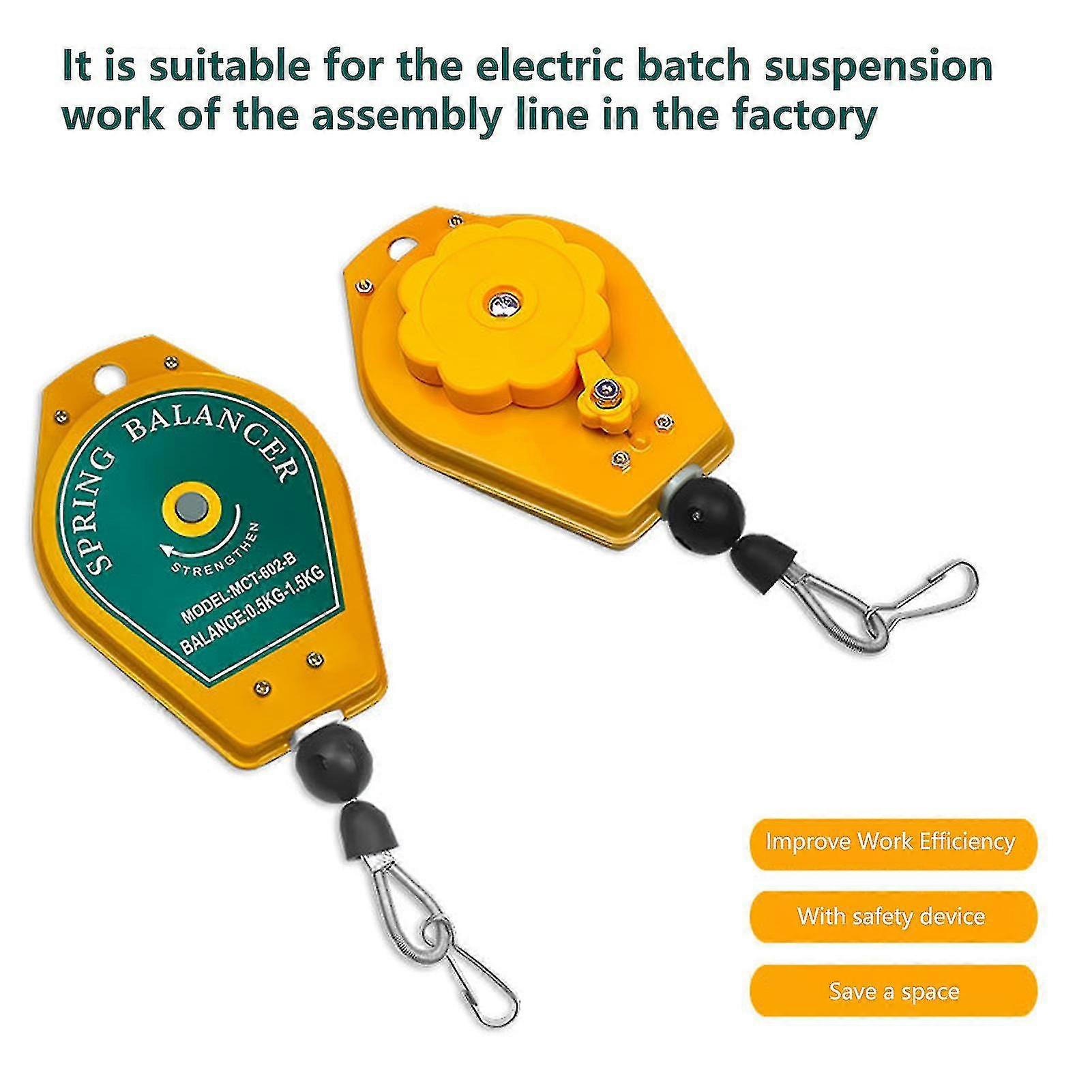 Hopeup Spring Balancer Safety Device Torsion Adjustment Retractable 0.5 ...