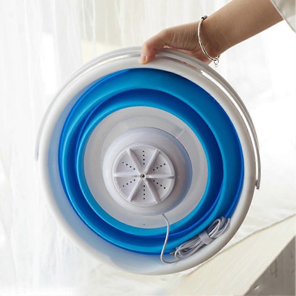 Folding Laundry Tub Basin Portable Mini Washing Machine Automatic ...