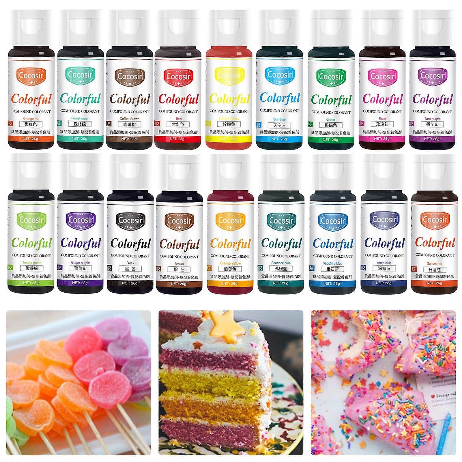 Food Coloring Edible Highly Concentrated Vibrant Cake Decorating ...